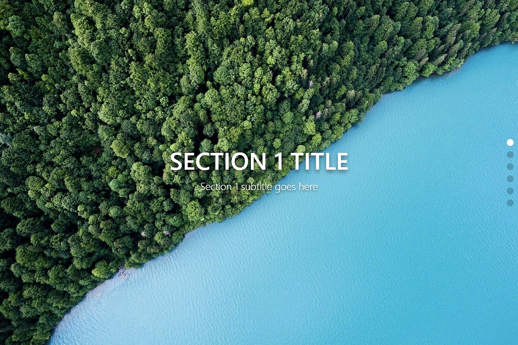 Full Screen Vertical Scrolling Website with Navigation Dots - Showcase ...