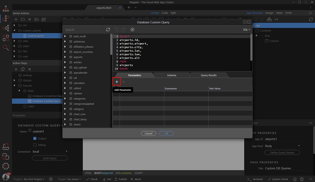 Creating Custom SQL Queries - Server-side Components - Wappler Community Creating Custom SQL Queries - Server-side Components - Wappler Community