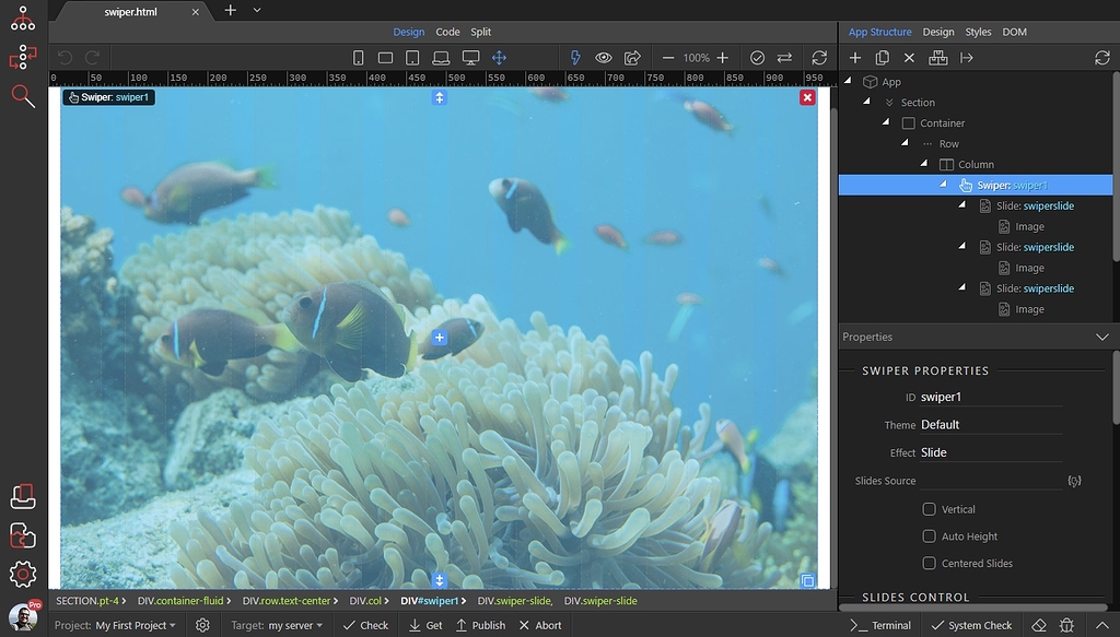 Swiper - Responsive Options - Image Galleries & Animations - Wappler ...