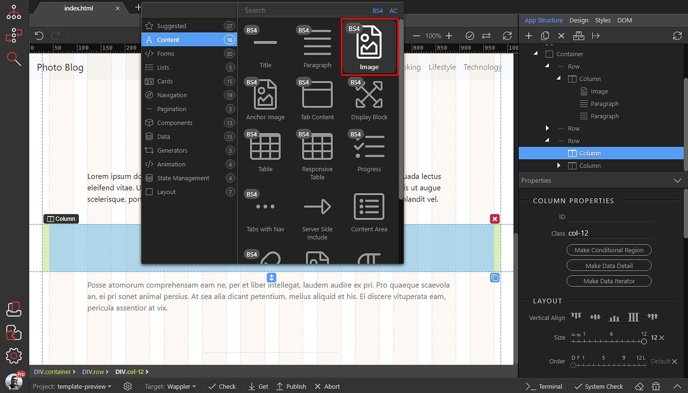 Wappler Documentation - Using Lazy Load for Image on Your Page