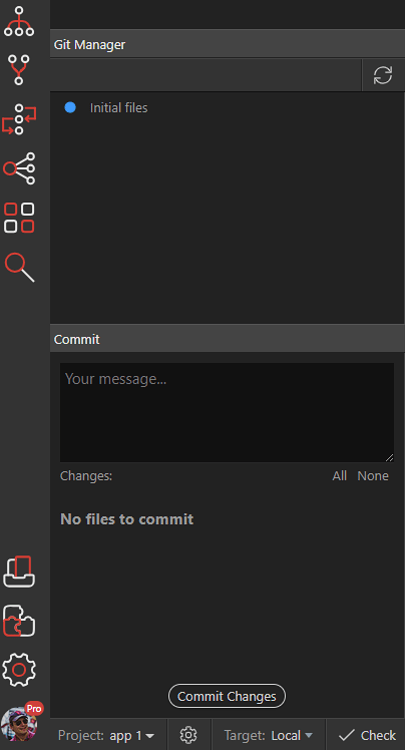 Wappler Documentation - Version Control with Git