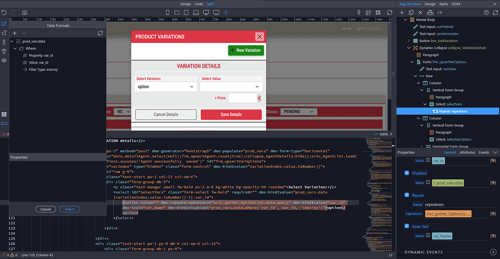 Disable Dynamic Select Option Based On Condition Need Help Wappler Community