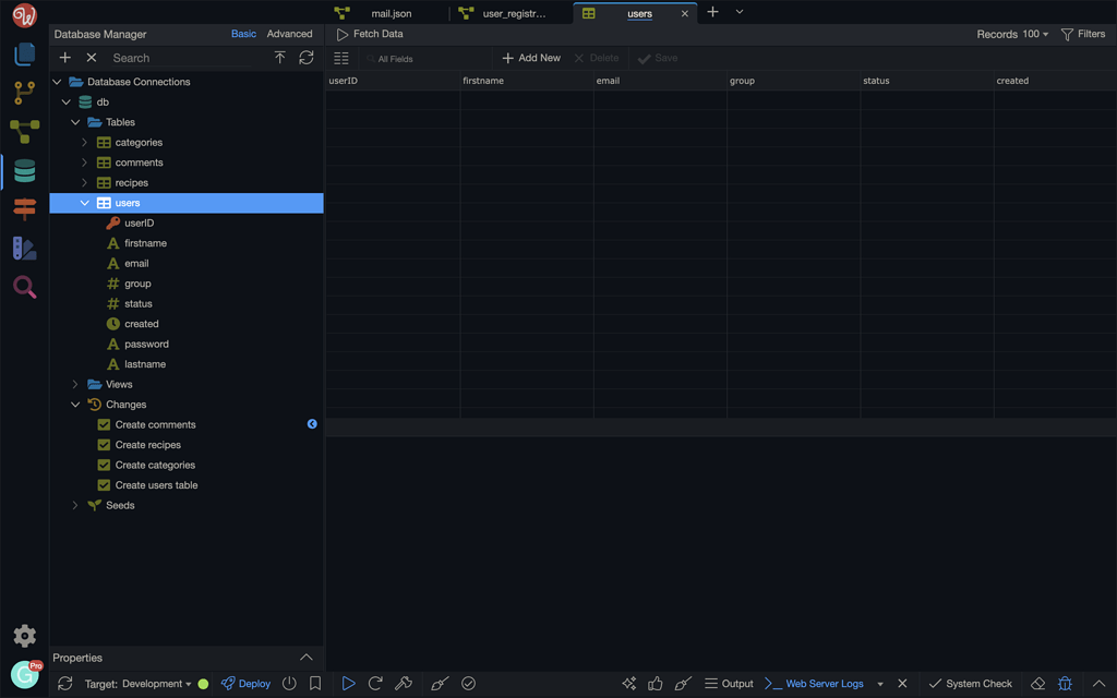 Database fields order - Need Help - Wappler Community