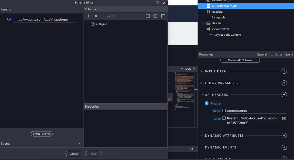 No Headers in fetch Schema - Need Help - Wappler Community