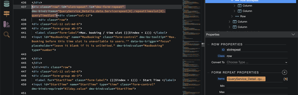 Repeat form not display dynamic value - Wappler General - Wappler Community