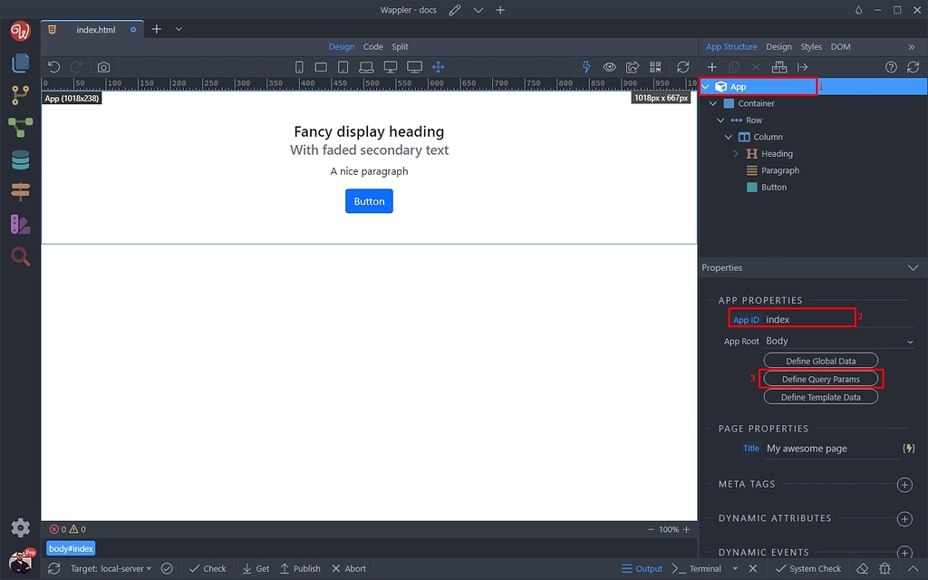 Defining and Using URL Parameters - How-to Guides - Wappler Community Defining and Using URL Parameters - How-to Guides - Wappler Community