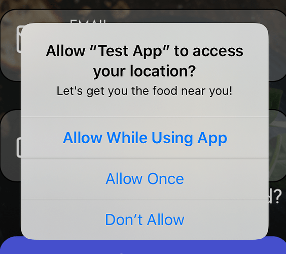 Geolocation permission 2nd dialog on iOS - Mobile Apps - Wappler Community