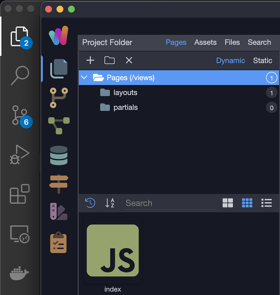 Wappler 5 beta, ability to move the Wappler icon towards the end ...
