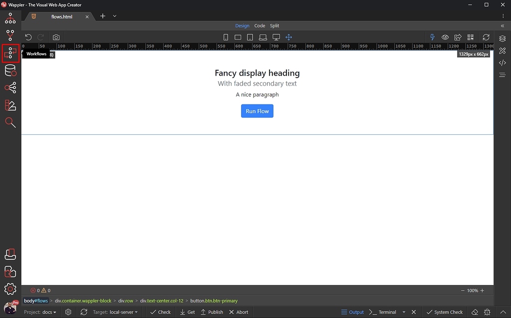 Getting Started with App Flows - Page 2 - Front-End Components - Wappler Community