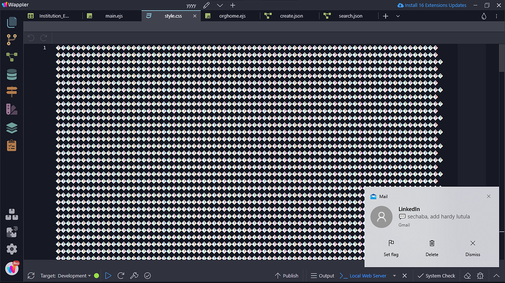 Css file showing question marks - Wappler Community