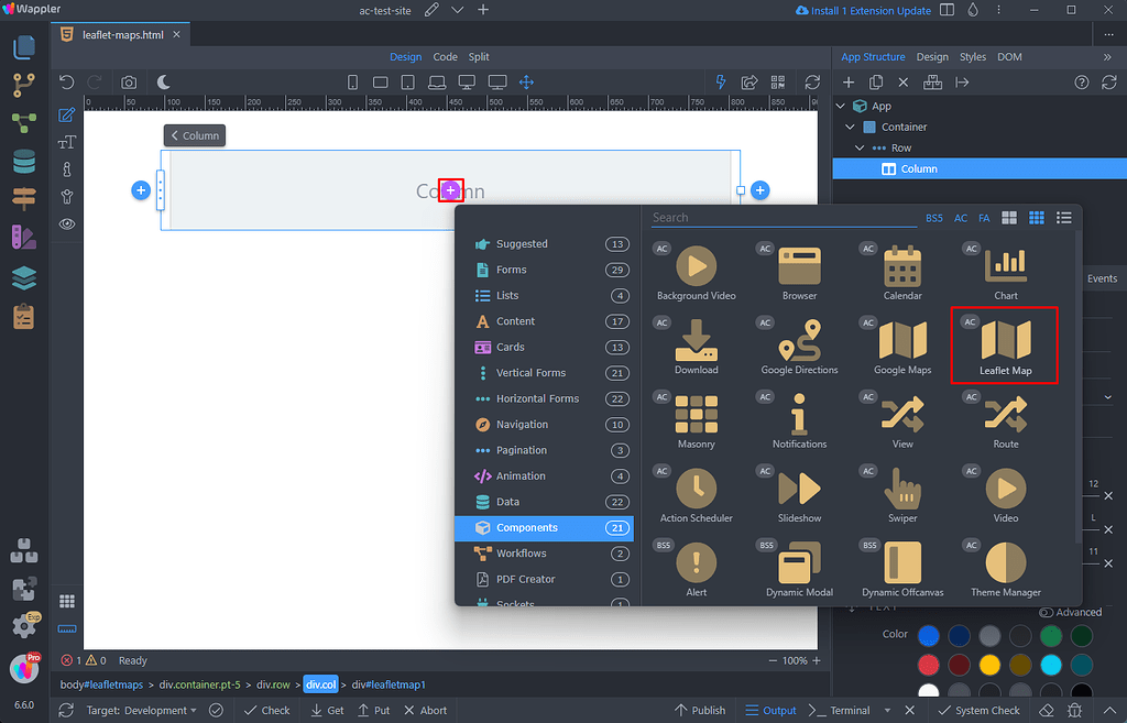 Using Leaflet Maps - Front-End Components - Wappler Community