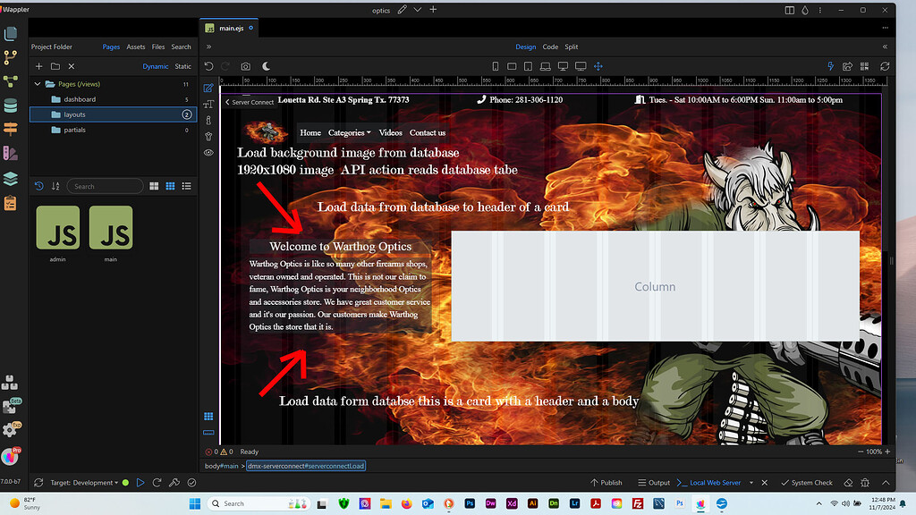 How To Load Dynamic Data And Image On Page Load Need Help Wappler Community