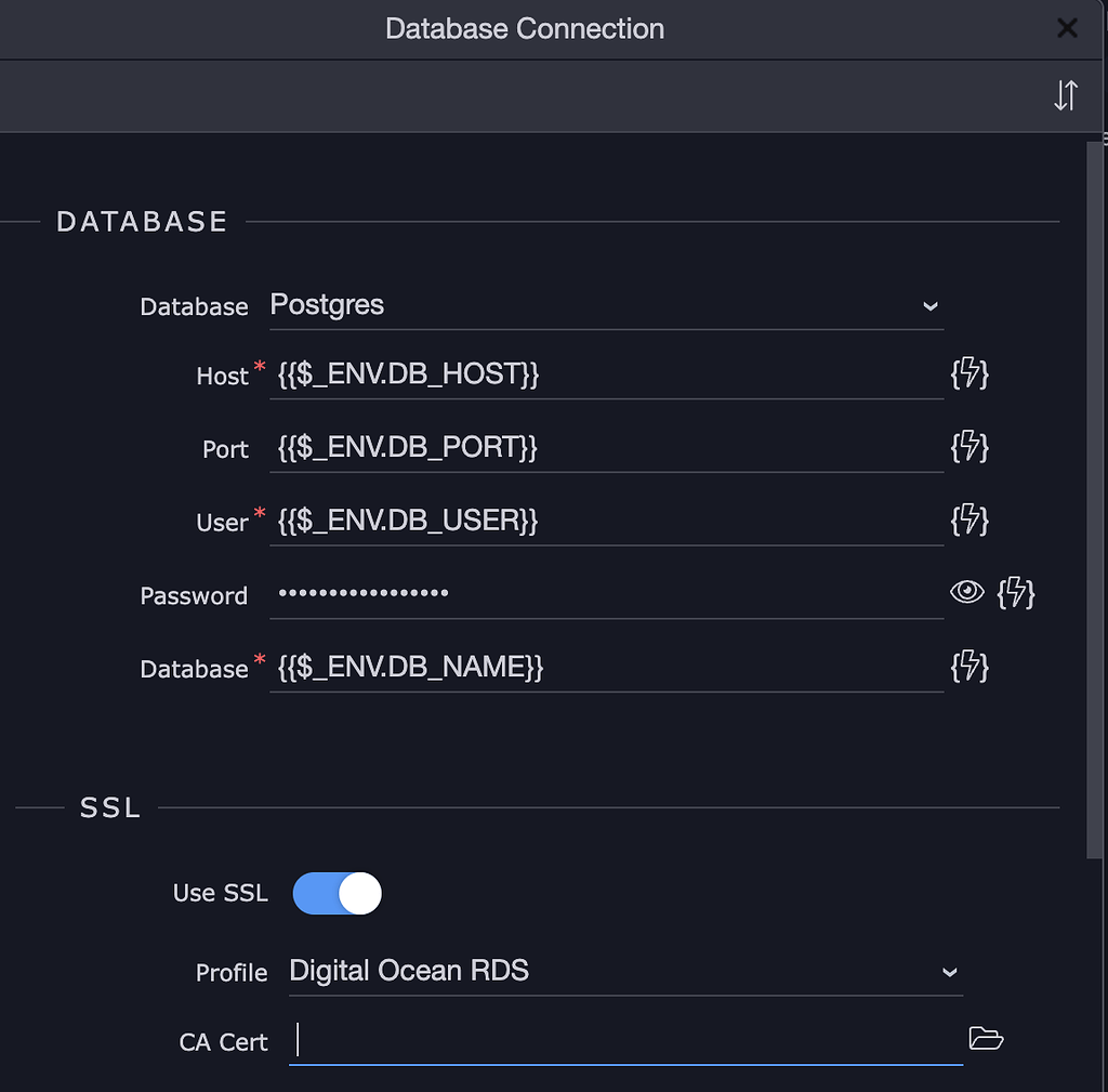 SSL Cert config for DB Connection - Need Help - Wappler Community