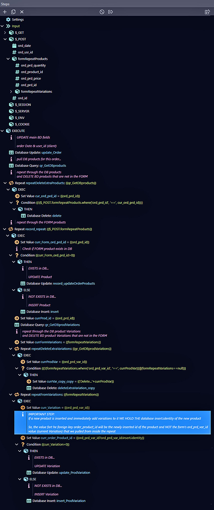 Custom Action For Database Update With Nested Subtables Need Help Wappler Community