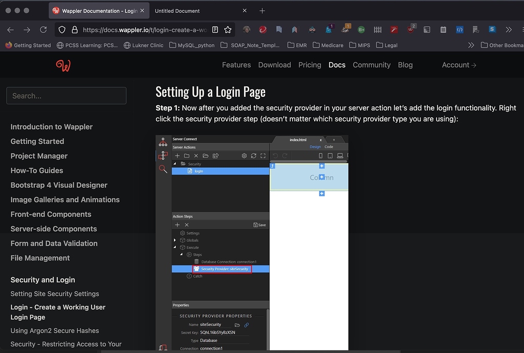 How to implement user login: Behavior different from documentation ...