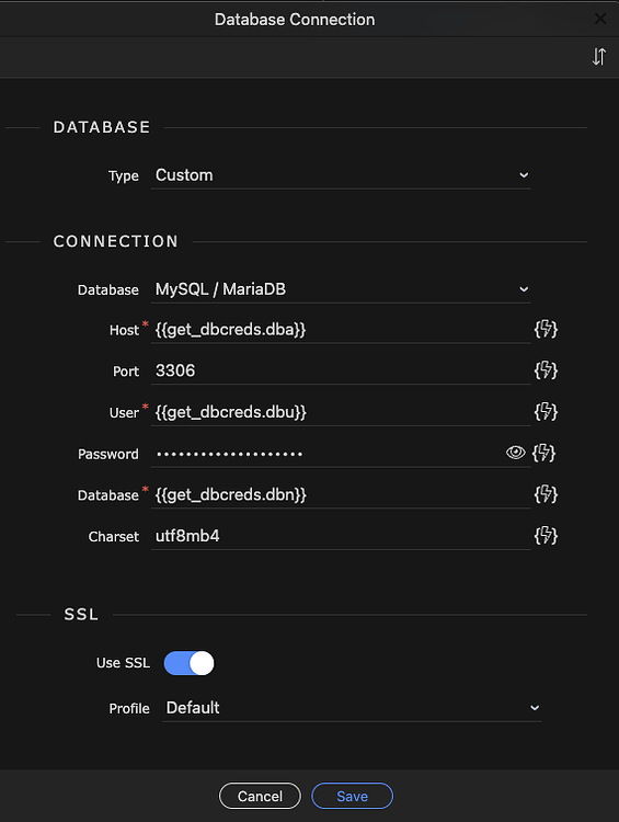 Truly Dynamic DB connection parameters - Wappler General - Wappler ...