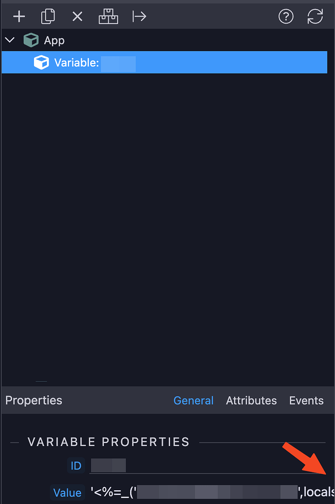 Front-end Variable component editor UI flaw - Bugs - Wappler Community
