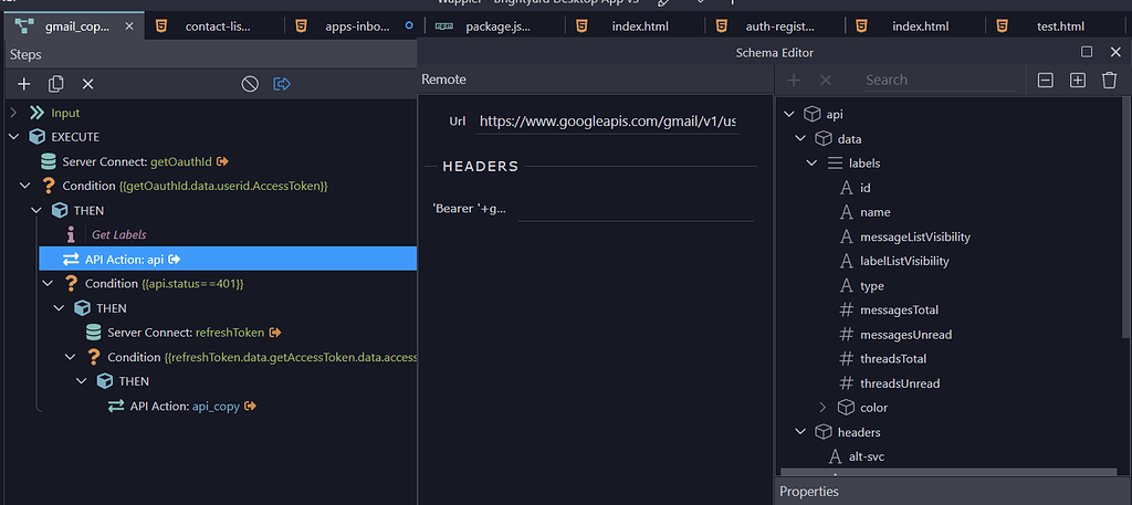 API schema created in App Flow does not show in Data Bindings - Bugs - Wappler Community