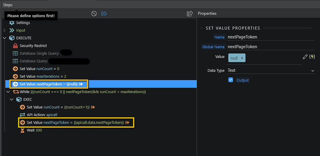 I am still trying to figure out how to handle YouTube api pageToken ...