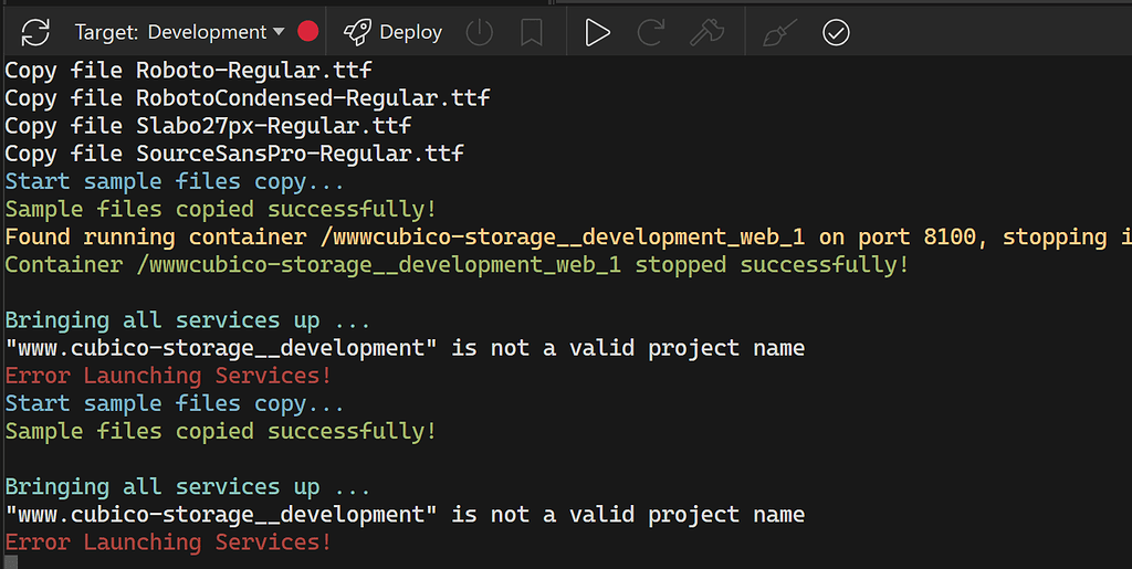 Cant Deploy With Docker When Project Name Has A Dot In It Bugs Wappler Community