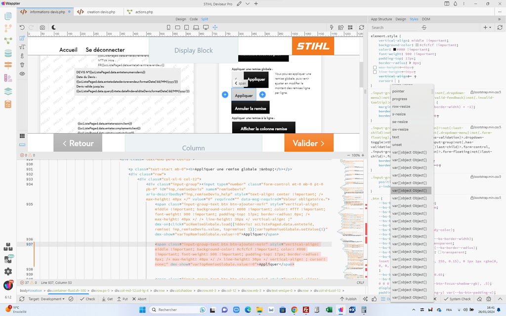Bug Option List Css Cursor Bugs Wappler Community 4928