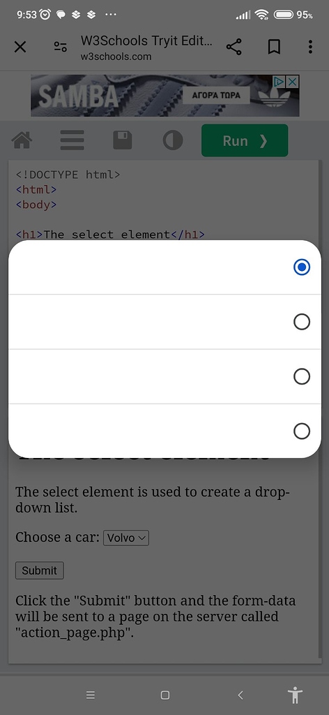 Select options Is not rendered correct on Mobile - Need Help - Wappler Community