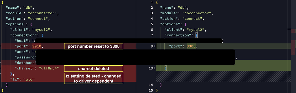 DB connection settings (db.json) get modified when saving Project Options Target settings - Bugs ...