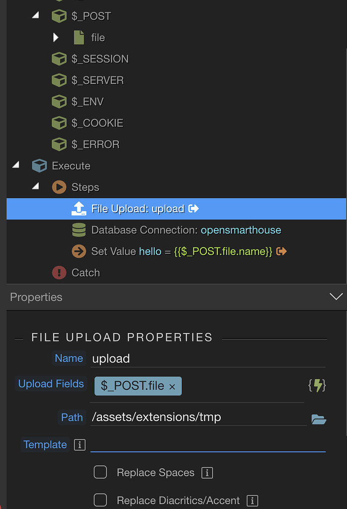 Uploading file to SC - Need Help - Wappler Community
