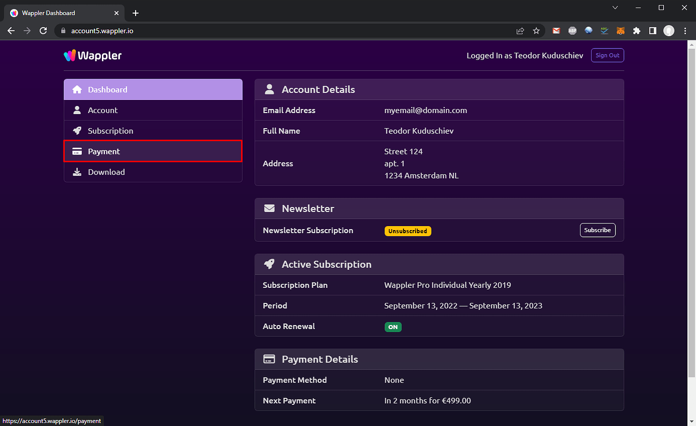 Wappler Documentation - Introducing Wappler Wallet