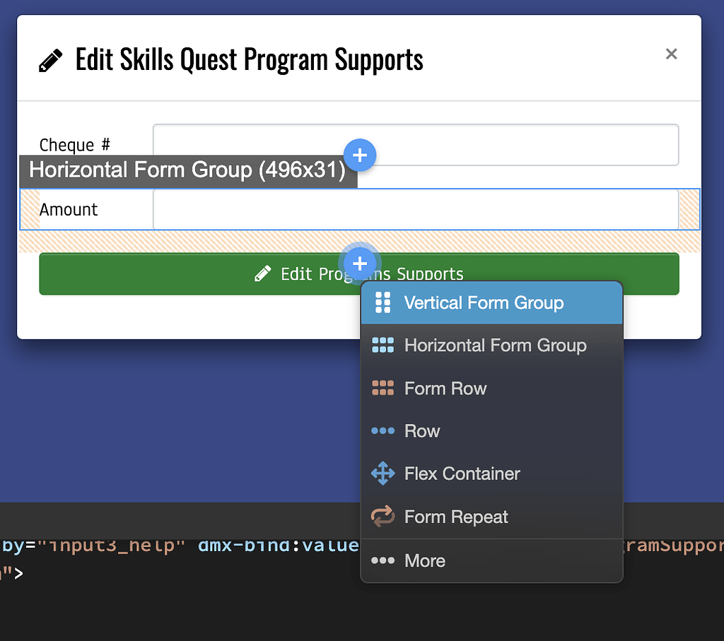 Wappler 5.0.0 Beta 5: Manually Building Forms is now extra clicks ...