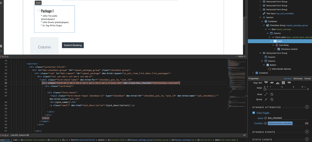 Dynamic CSS toggle class when checked checkbox - Need Help - Wappler Community