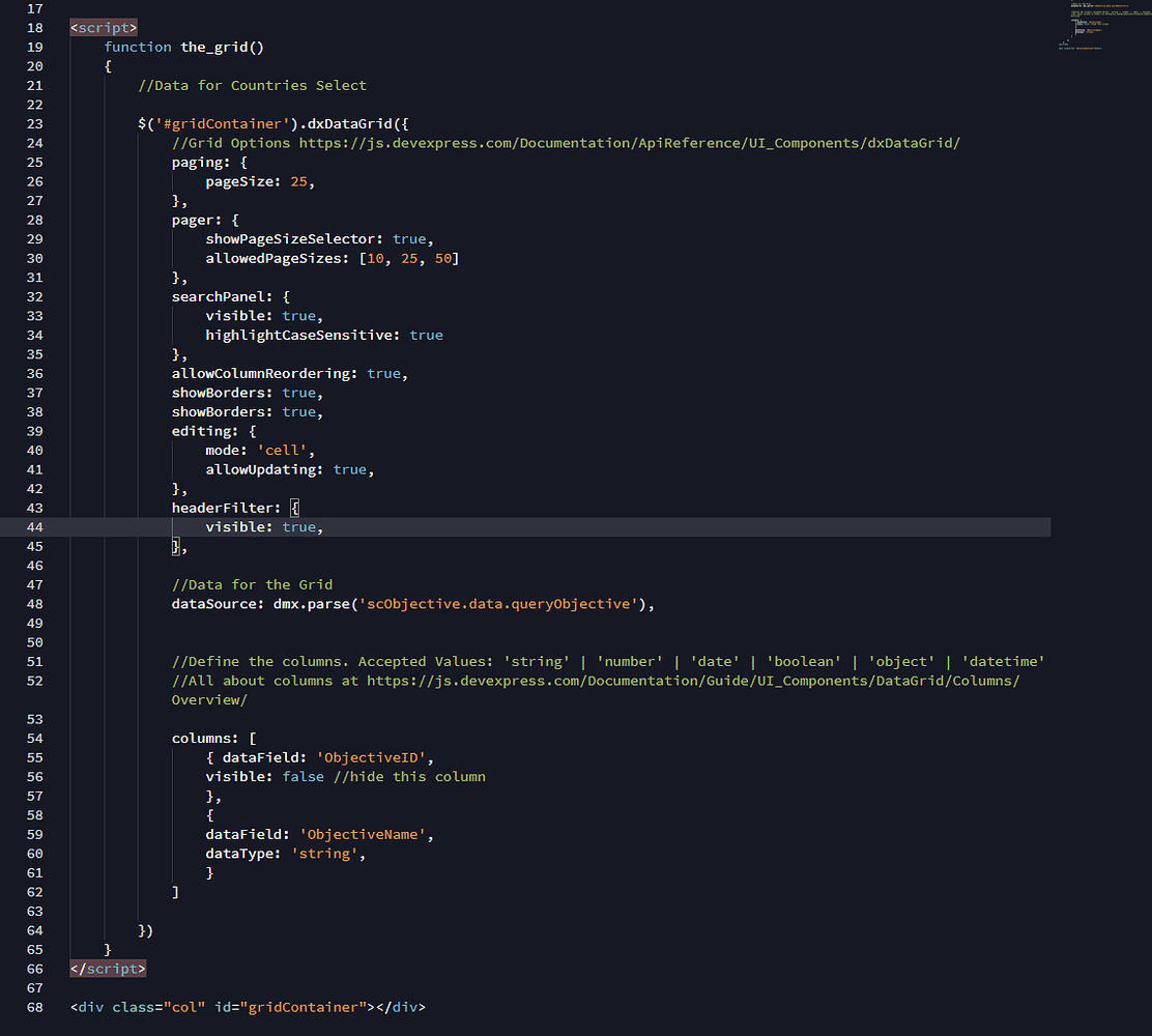 Editable Grid with DevExtreme Data Grid Tutorial - How To - Wappler ...