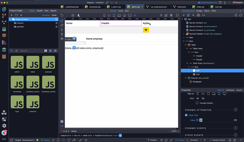 Data detail does not work - Need Help - Wappler Community