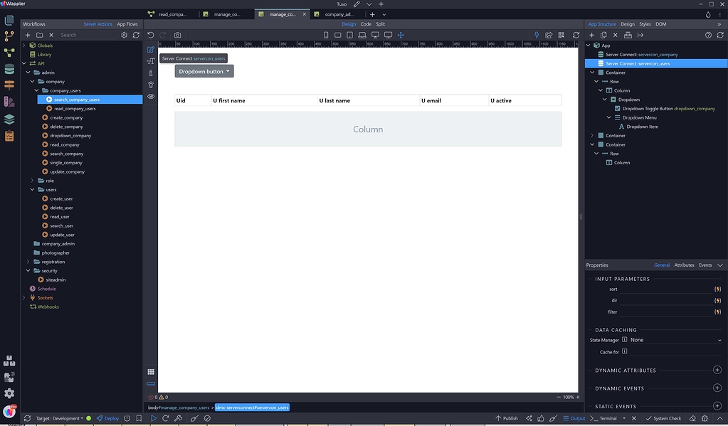 Filter table from a single dynamic dropdown - Need Help - Wappler Community