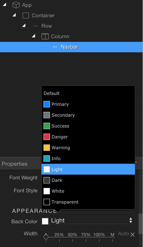 Can t Change Background Color Of Bootstrap Navbar Wappler General 