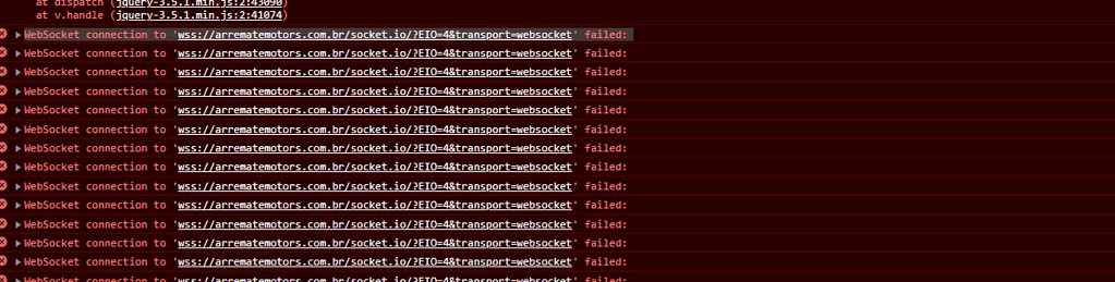 WebSocket connection failed with Socket.IO - Bugs - Wappler Community WebSocket connection failed with Socket.IO - Bugs - Wappler Community