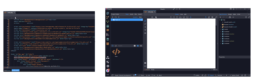 Undock option for code editor - Feature Request - Wappler Community