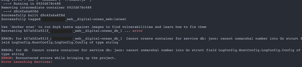 Deployment error Digital Ocean - Need Help - Wappler Community