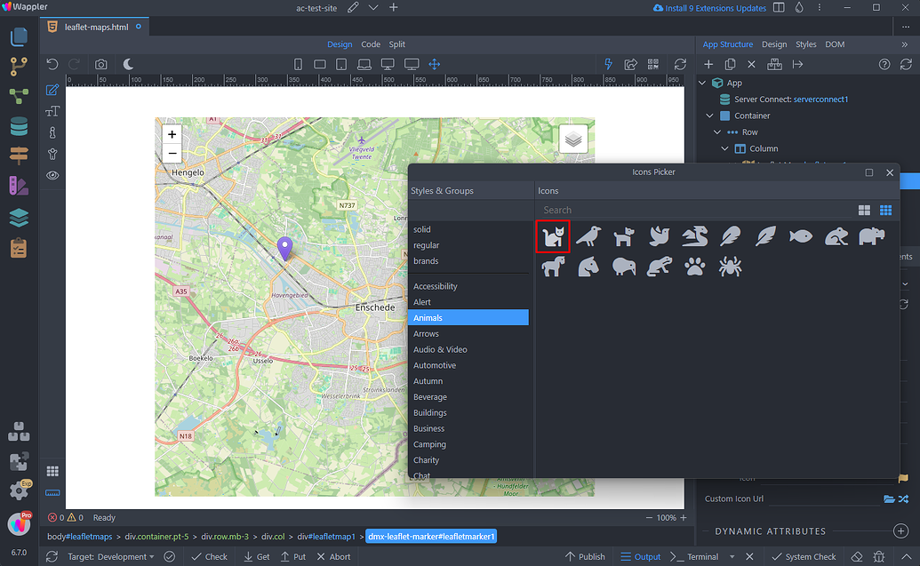 Using Leaflet Maps - Front-End Components - Wappler Community