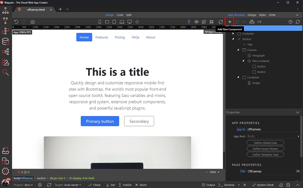 Creating Offcanvas Sidebar With Bootstrap 5 Front End Components