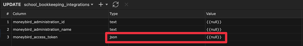Setting Json Column To Null Doesnt Set It To Null Bugs Wappler Community