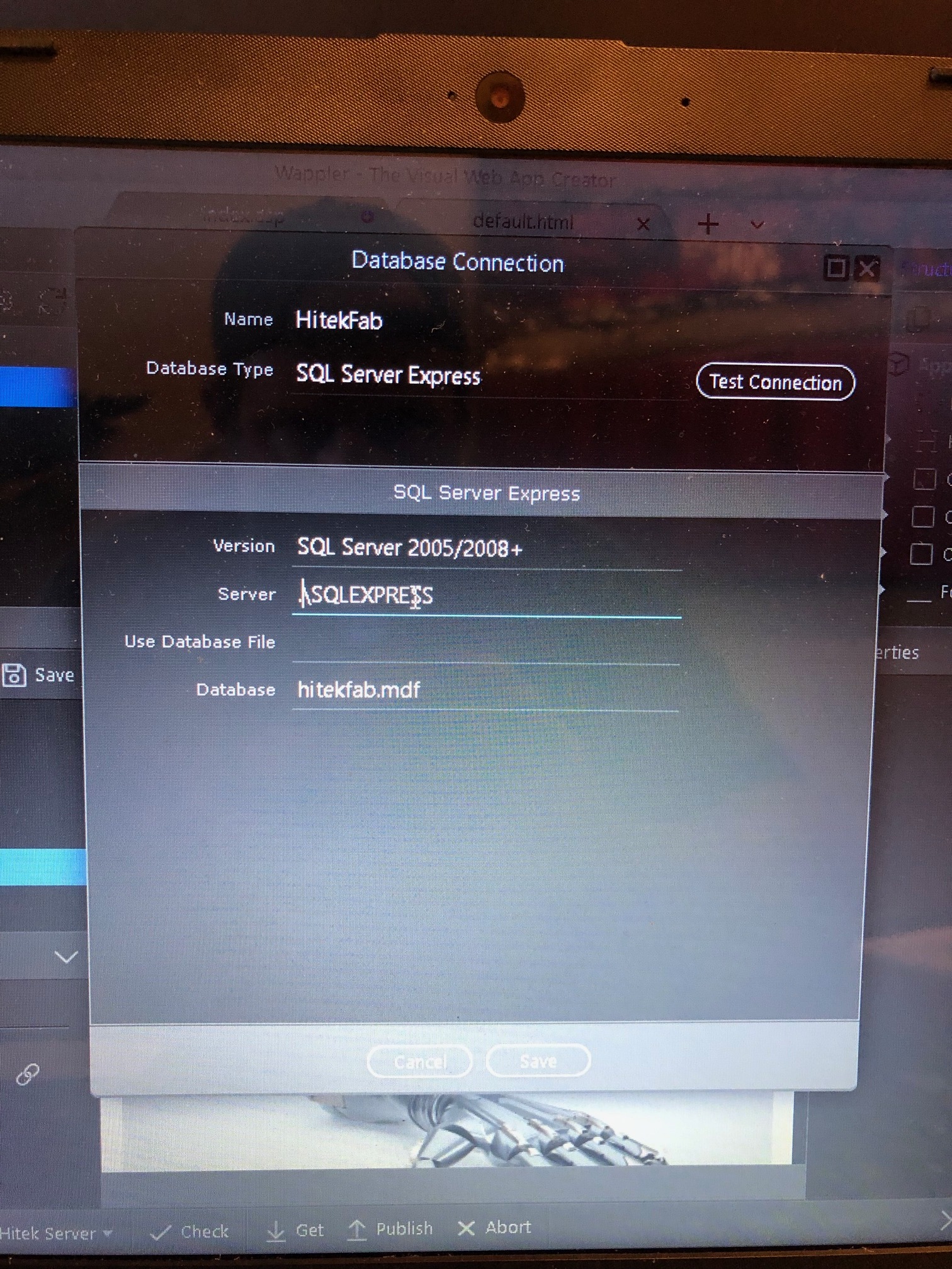 Sql Express Connection Server Side Components Wappler Community 5726