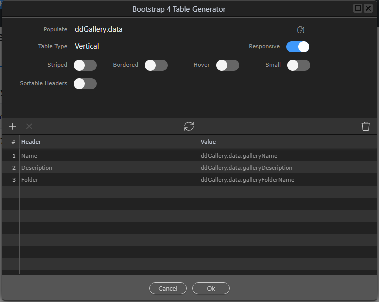 Data Detail Table Generator problem - Bugs - Wappler Community