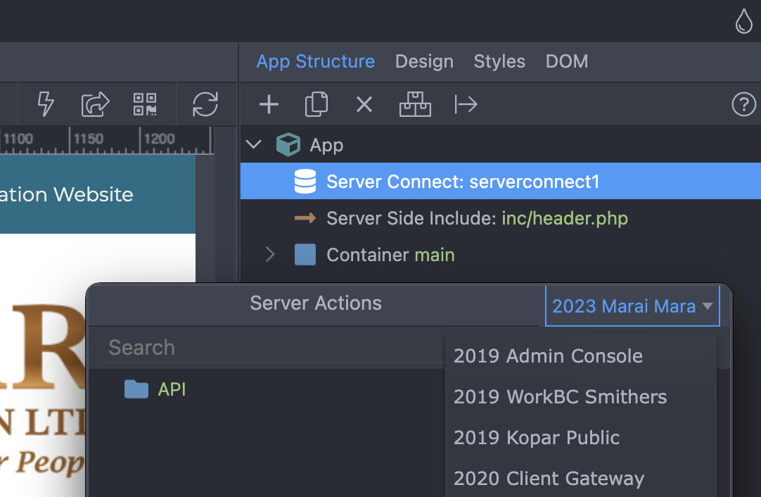 Can I Connect To The Api In Another Project This Is For A Web App Not