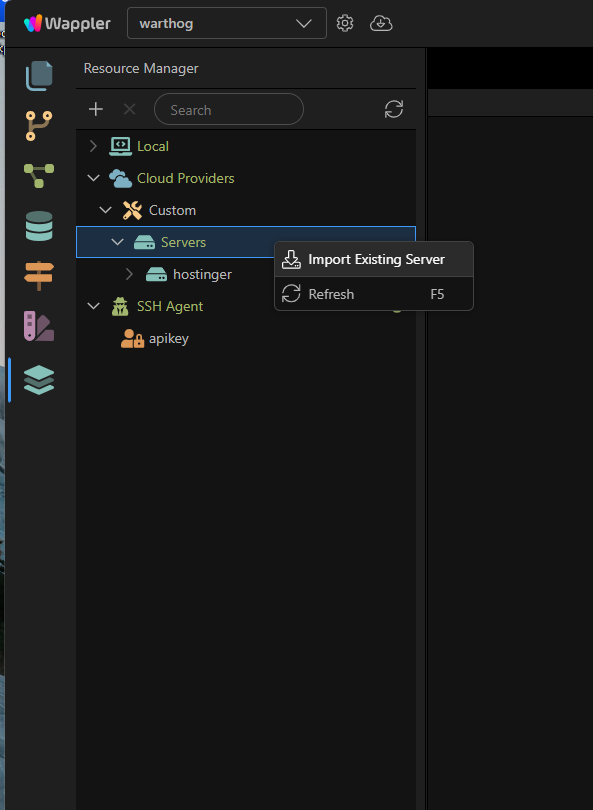Create new server - Need Help - Wappler Community