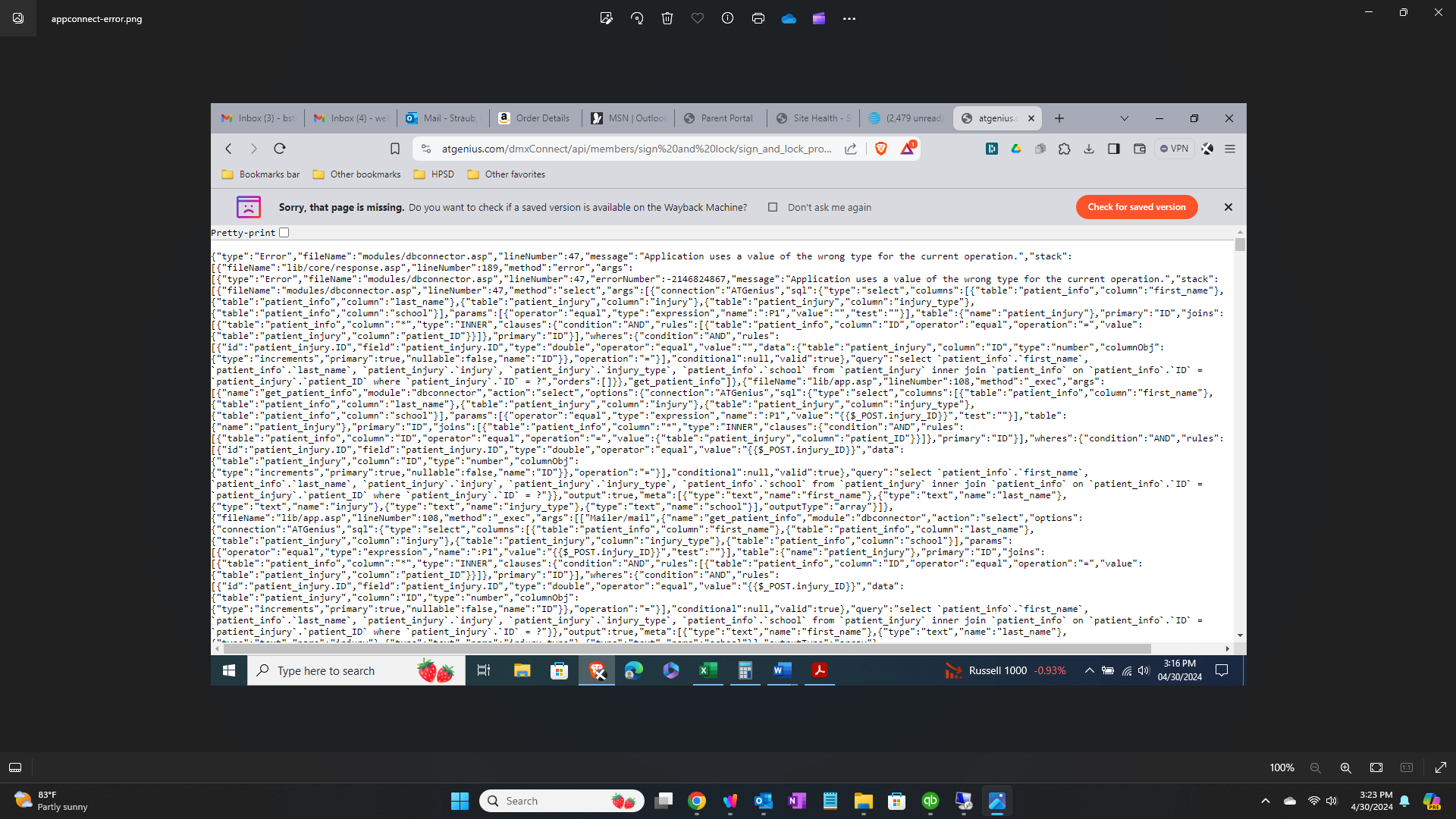 Upgraded version - getting site errors - Bugs - Wappler Community