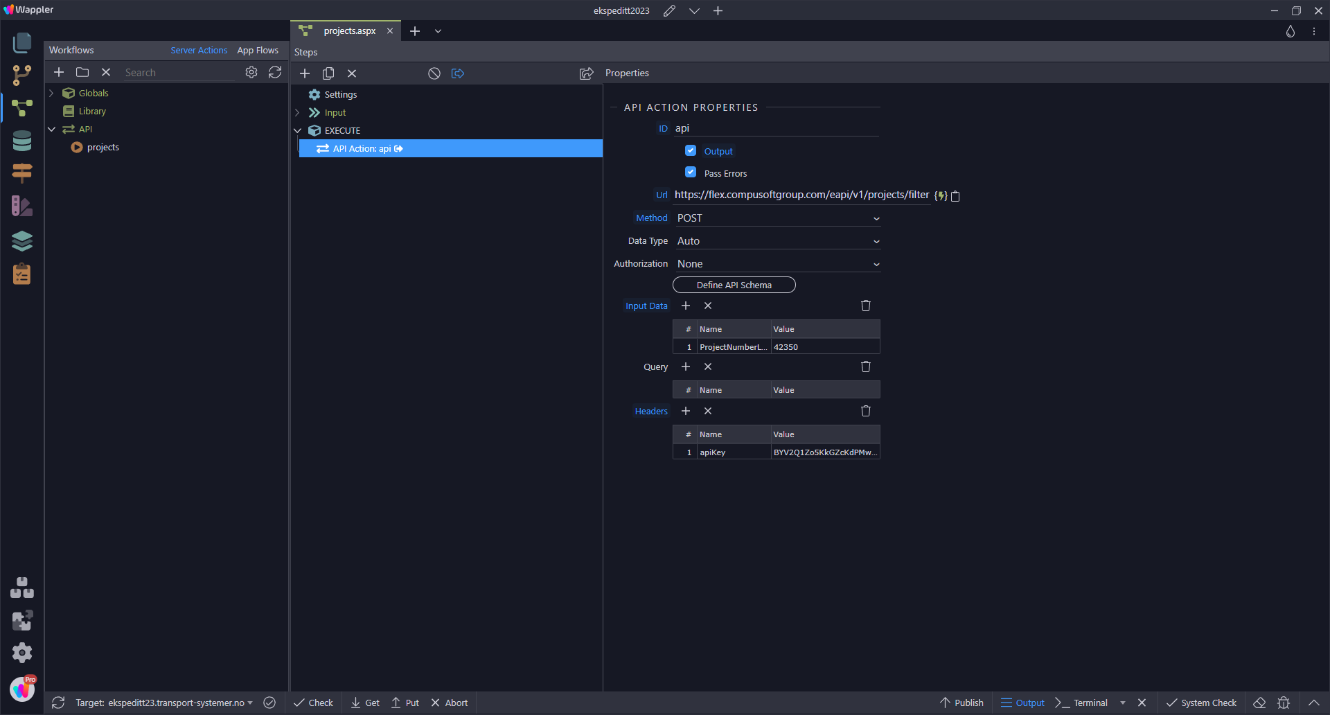 Unexpected Character When Connecting To External Api Source Bug Report