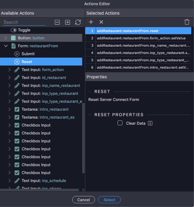Action Editor Checkbox ID missing - Bugs - Wappler Community