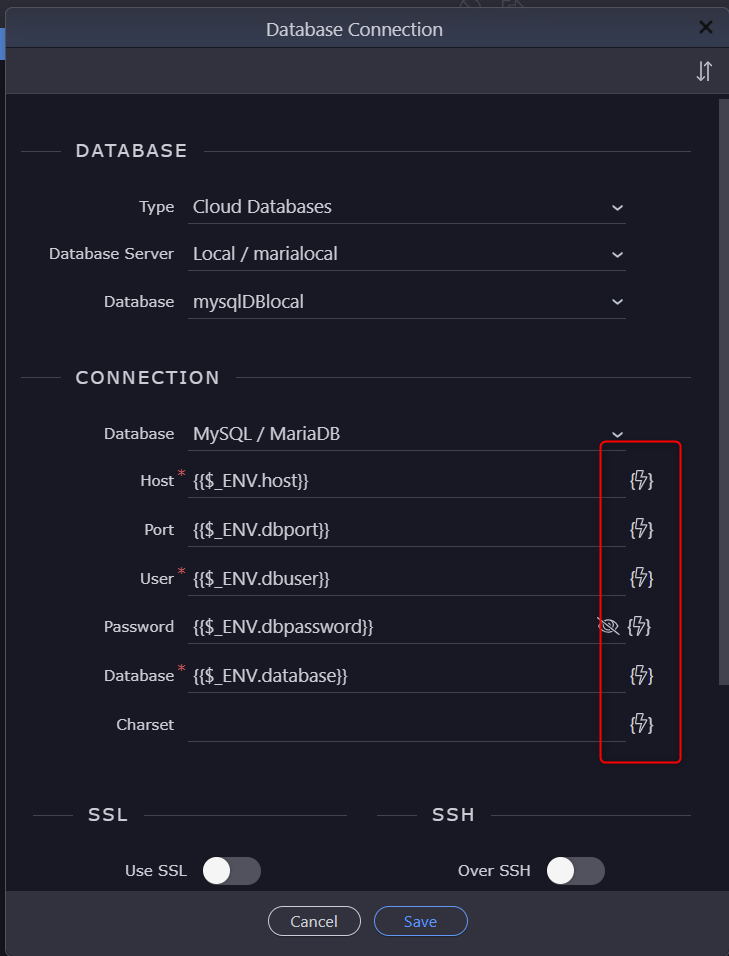 Allow Dynamic Inputs For Database Manager Settings Feature Request Wappler Community