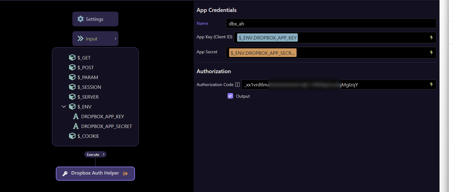 Custom Extension (node) - Dropbox Manager - Wappler Extensions ...